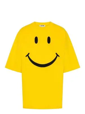 Moschino Smiley-print T-shirt - Yellow