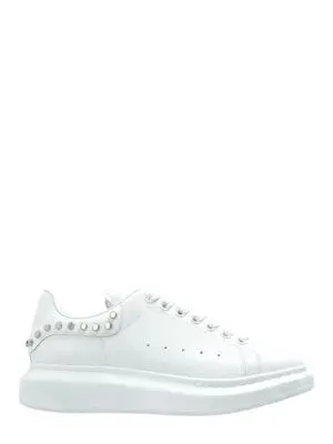 Alexander McQueen Oversized Stud-embellished Platform Sneakers - White