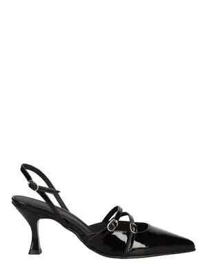 ALOHAS 75mm Patent-leather Slingback Pumps - Black