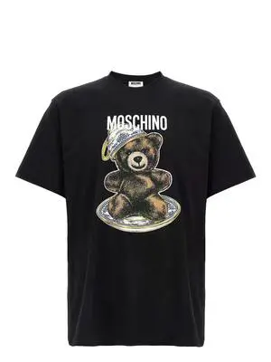 Moschino Teddy-print T-shirt - Black