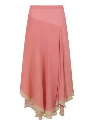 Marni Ruffled Asymmetric Skirt - Pink