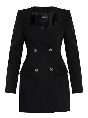 Versace Double-breasted Blazer Dress - Black