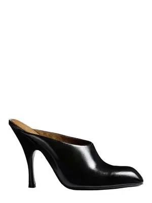 Khaite 100mm Colt Leather Mules - Black