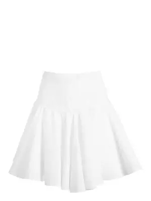 PEACHY DEN Dylan Mini Skirt - Porcelain