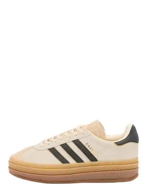 Adidas Gazelle Bold Sneakers Cream White/black/sand Strata