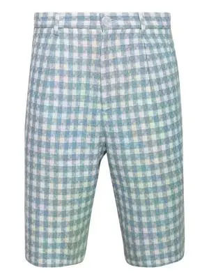 NAHMIAS Check-patterned Shorts - Blue