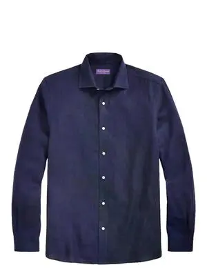 Ralph Lauren Purple Label Long-sleeve Button-up Shirt - Blue