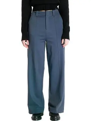 Calvin Klein High-waisted Tailored Trousers - Blue