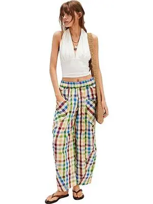 FREE PEOPLE Freehold Gingham Pants