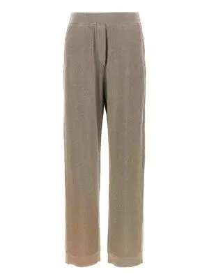 Brunello Cucinelli Ribbed Trousers - Brown