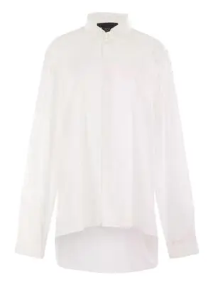 MARIA CALDERARA Embellished-detail Shirt - White