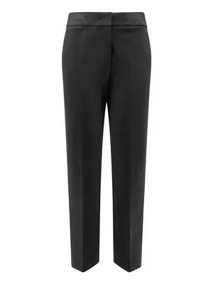 Max Mara Pegno Viscose Blend Trousers - Black