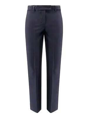 Max Mara Umanita Cotton-blend Trousers - Blue