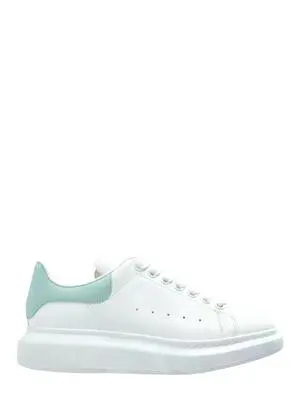 Alexander McQueen Oversized Leather Platform Sneakers - White