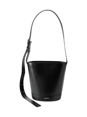 JIL SANDER Cannolo Bucket Bag - Black