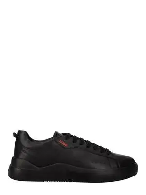 Hugo Leather Sneakers - Black