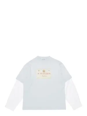 Acne Studios Layered Print T-shirt - Dusty White