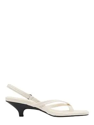 ST AGNI Cross Detail Heel - Off White