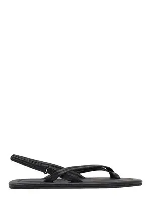 ST AGNI Cross Detail Slingback Sandals - Black