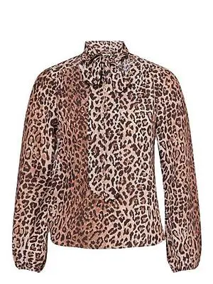 RIXO Moss Silk Blouse