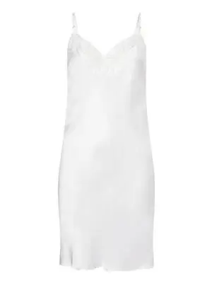 Chantelle Lace-trim Satin Nightdress - Milk