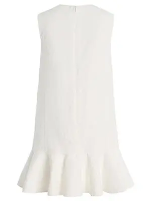 Oscar De La Renta Bubble-hem Mini Dress - Off-white
