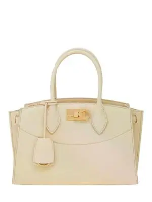FERRAGAMO Medium Soft Studio Tote Bag - Neutrals