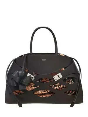 FERRAGAMO Large Back To Earth Hug Tote Bag - Brown