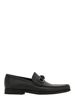 FERRAGAMO Ferragamo Gancini Buckle Loafers Black