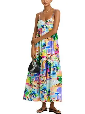 Aqua Beach Maxi Dress - Multi