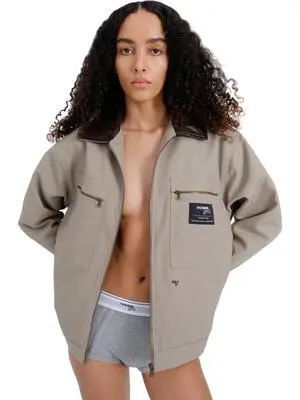 HOMMEGIRLS Workwear Jacket - Grey Canvas