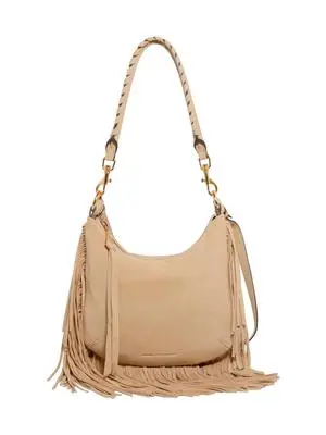 AIMEE Kane Convertible Leather Shoulder Bag - Camel
