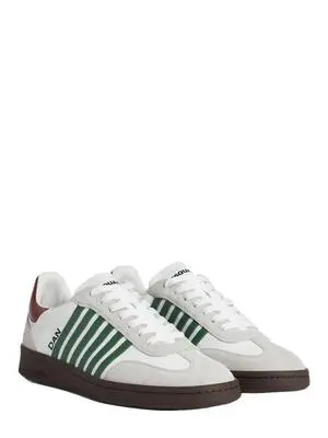 Dsquared2 Lace-up Low Top Sneakers - Bianco+verde+rosso