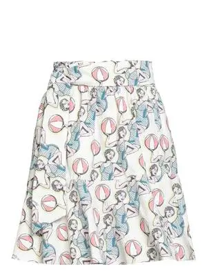 Maison Kitsuné Mini Cotton Wrap Skirt - White