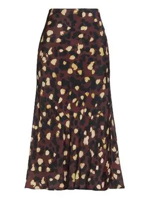 OTTOD'AME Midi Skirt - Brown