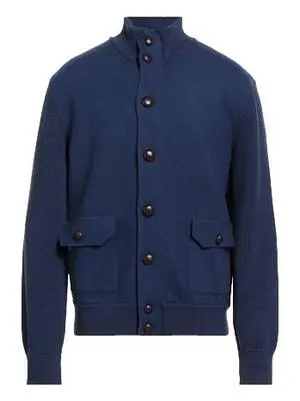Malo Virgin Wool Cardigan - Navy