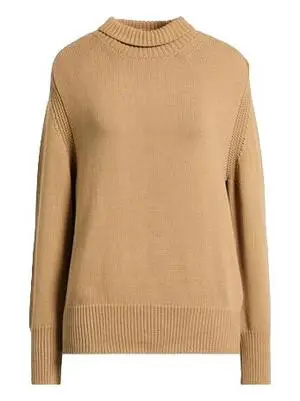 Alpha Studio Knitted Turtleneck Top - Beige