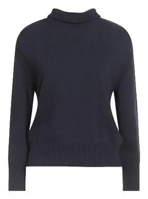 Alpha Studio Knitted Turtleneck Top - Blue