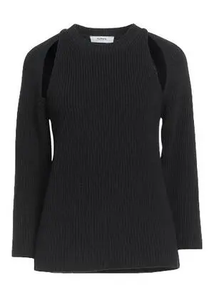Alpha Studio Sweater In Cotton And Polyamide - Black