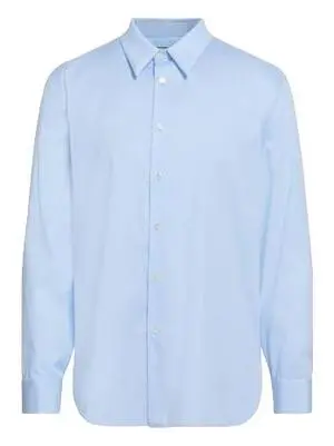 Paul & Joe Man Shirt White Size L Cotton, Polyamide, Elastane Blue