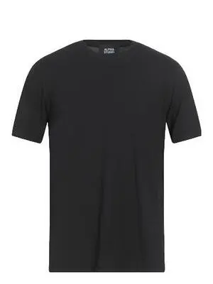 Alpha Studio T-shirt Size Cotton, Elastane - Black