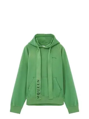Alexander McQueen Cotton Logo Hoodie - Green