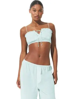 SKIMS Cotton Voile Super Cropped Cami - Frost