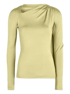 Victoria Beckham Gathered Stretch-jersey Top - Bright Green