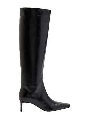 Khaite Ona 55 Leather Knee-high Boots - Black