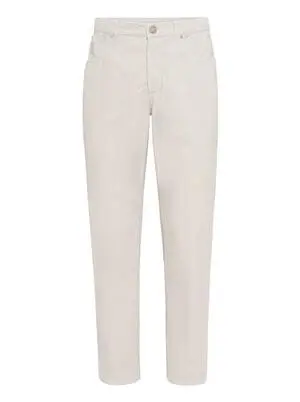 Brunello Cucinelli Corduroy Trousers Ecru