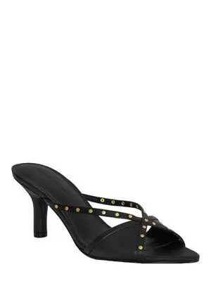 Rebecca Minkoff Studded Crisscross Sandal - Black