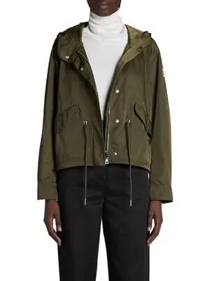 Moncler Noizay Short Parka - Amber Toned Olive