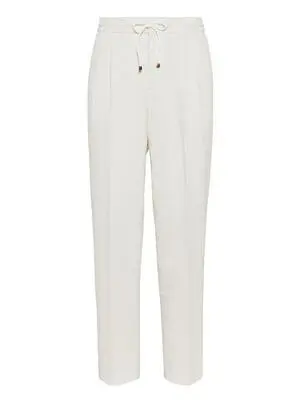 Brunello Cucinelli Corduroy Trousers Ecru