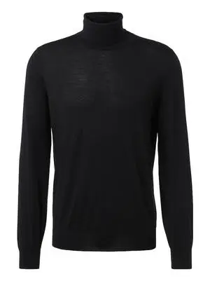 Brunello Cucinelli Wool And Cashmere Turtleneck Sweater - Black